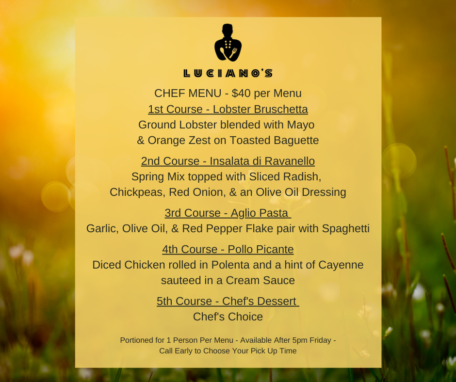 Chef's Menu - Luciano's