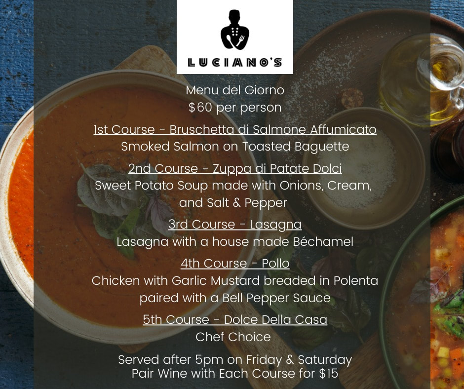 Chef's Menu - Luciano's